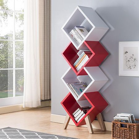 Arhab Corner Bookcase – On Wood Products